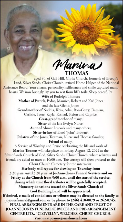 Marina Thomas | Jo-Anne Jones Funeral Services