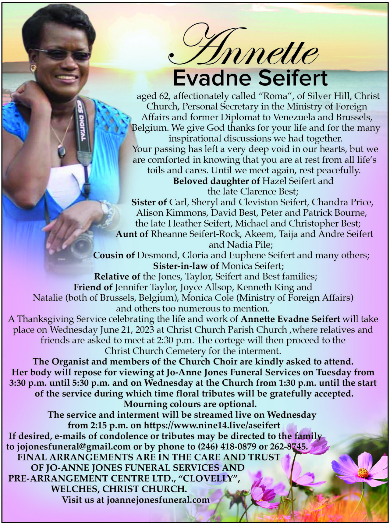 Annette Seifert | Jo-Anne Jones Funeral Services