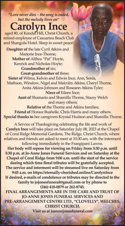 Carolyn Ince | Jo-Anne Jones Funeral Services