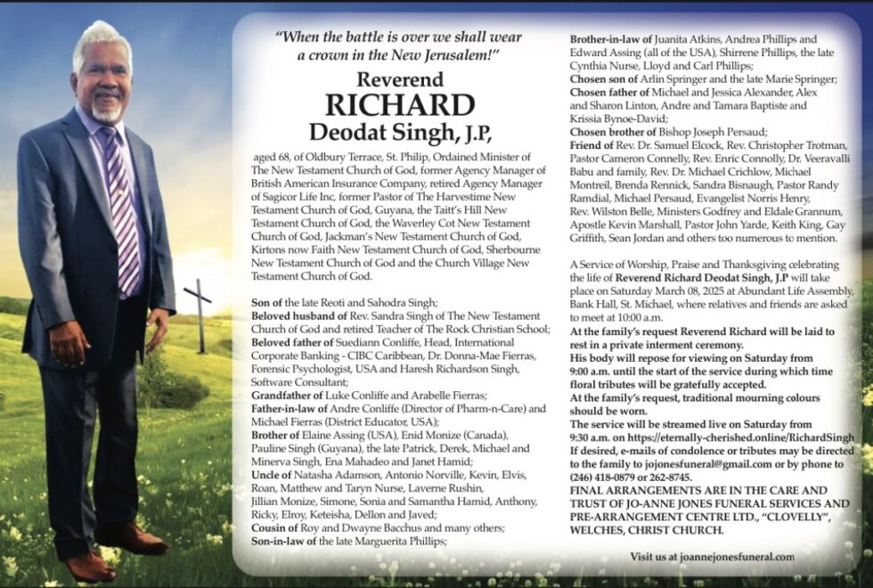 Richard Singh | Jo-Anne Jones Funeral Services